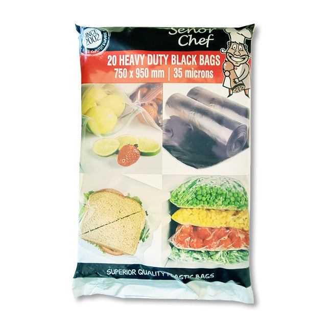 Heavy Duty Black Bags – Senorchef